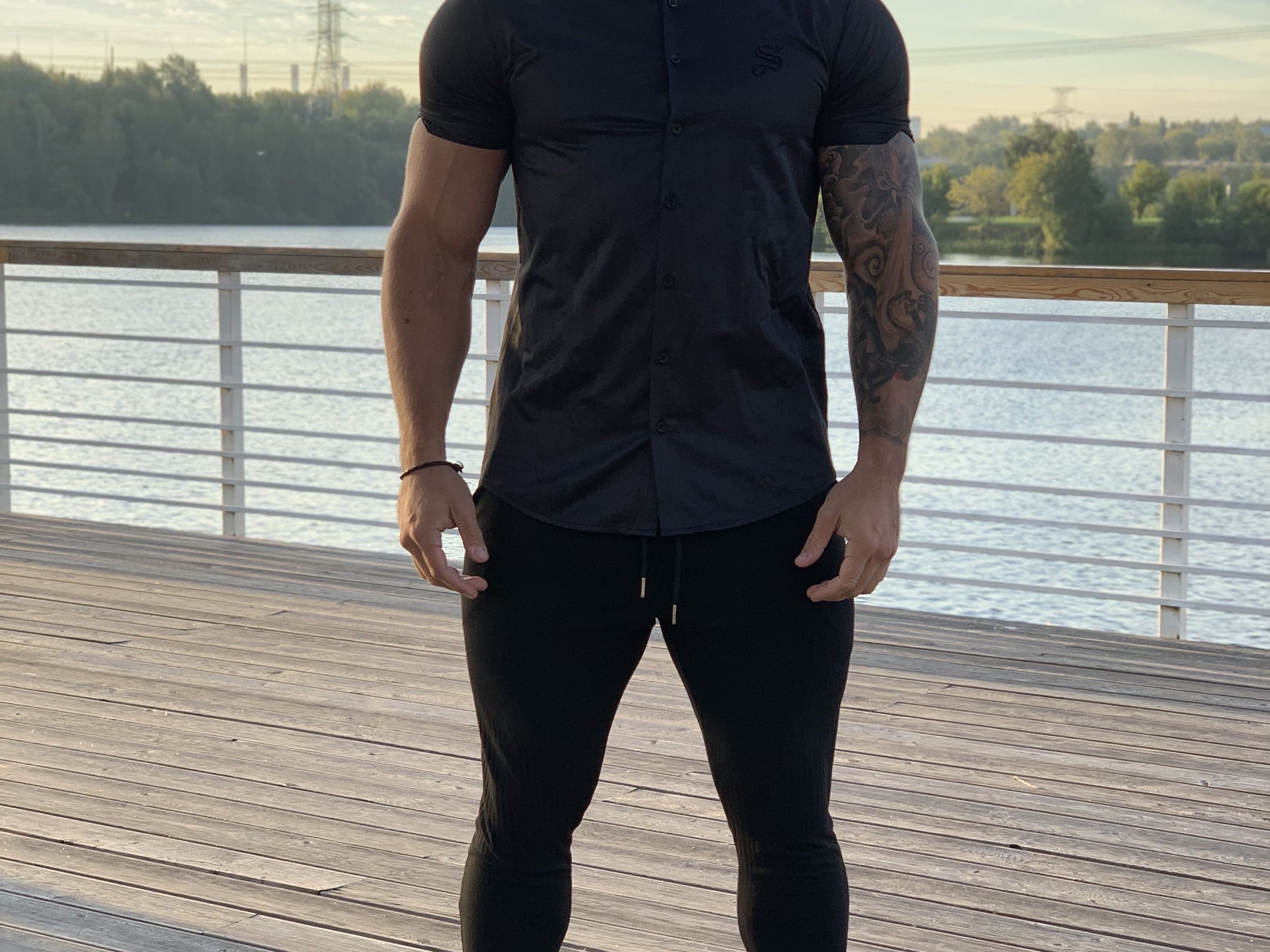 Clean Cut - Black Shirt for Men – Sarman Fashion - Wholesale Clothing ...