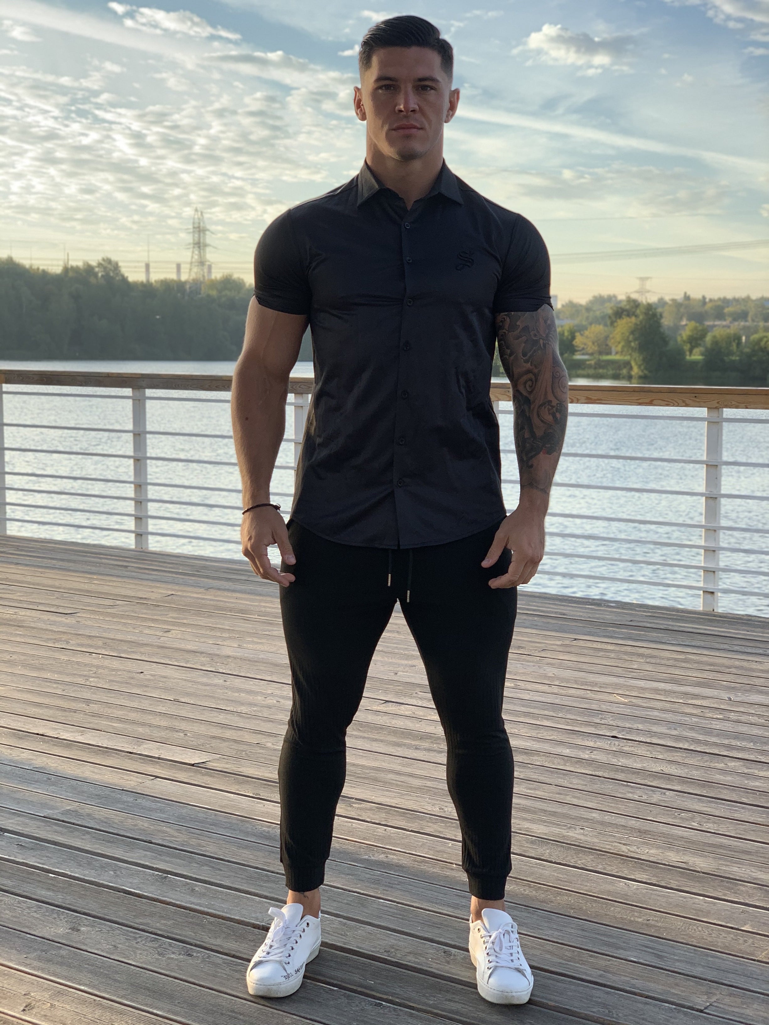 Clean Cut - Black Shirt for Men – Sarman Fashion - Wholesale Clothing ...