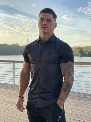 Clean Cut - Black Shirt for Men – Sarman Fashion - Wholesale Clothing ...