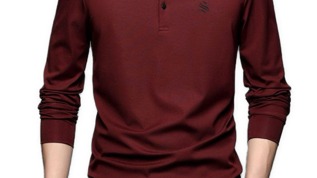 Dustin - Long Sleeves Polo Shirt for Men – Sarman Fashion - Wholesale ...