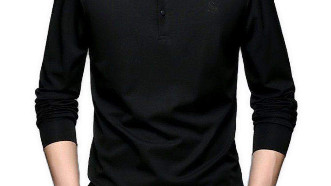Dustin - Long Sleeves Polo Shirt for Men – Sarman Fashion - Wholesale ...