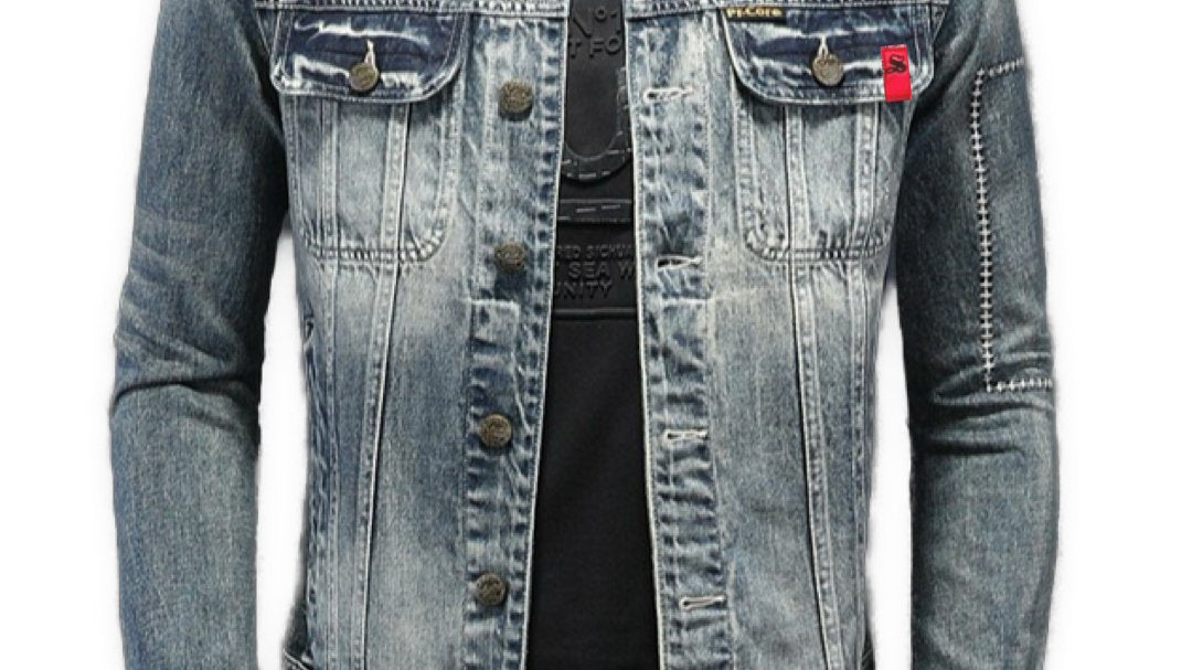 VdihaiS - Long Sleeve Jeans Jacket for Men – Sarman Fashion - Wholesale ...